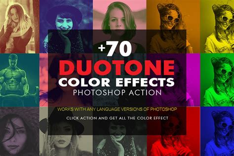 Duotone Photoshop Action Design Cuts