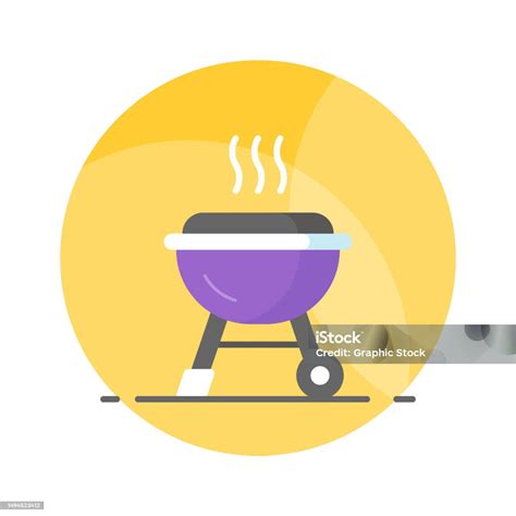 현대적인 스타일의 놀라운 바베큐 그릴 벡터 디자인 사용하기 쉬운 아이콘 고기에 대한 스톡 벡터 아트 및 기타 이미지 고기