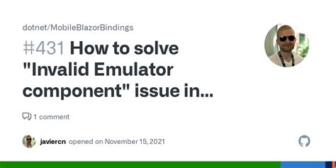 How To Solve Invalid Emulator Component Issue In Mobile Blazor Bindings · Issue 431 · Dotnet