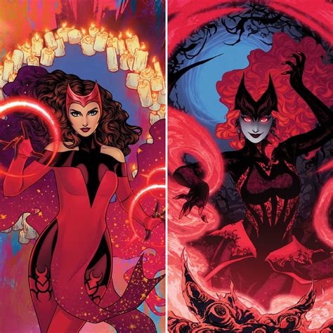 Scarlet Witch 3 Feiticeira Escarlate Escarlate Heróis Marvel