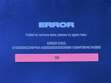 Getting This Error Code When Trying To Update My Line Up Rnhlhut