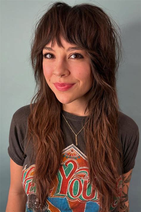 30 Low Maintenance Long Haircuts Textured Long Shag With Choppy