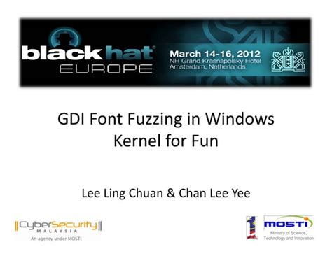 Gdi Font Fuzzing In Windows Kernel For Fun Pdf