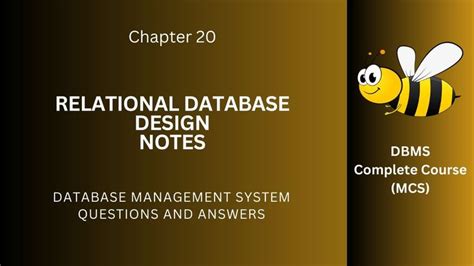 Relational Database Design Notes Pdf Database Design Questions