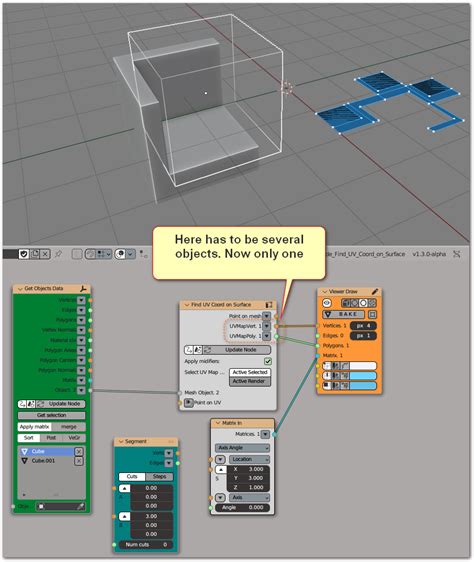 Node Find UV Coord On Surface Has Wrong Object On UVMap Out Issue Nortikin Sverchok