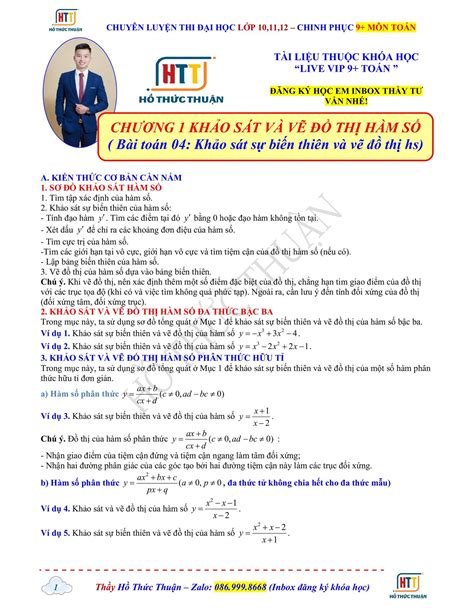 Thầy... - Thầy Thuận Toán - Chuyên Luyện Thi Đại Học 10,11,12