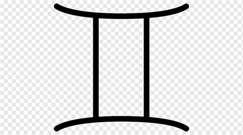 쌍둥이 자리 조디악 기호 아이콘 쌍둥이 자리 Hd 이미지 파일 형식 흑백 대칭 Png Pngwing