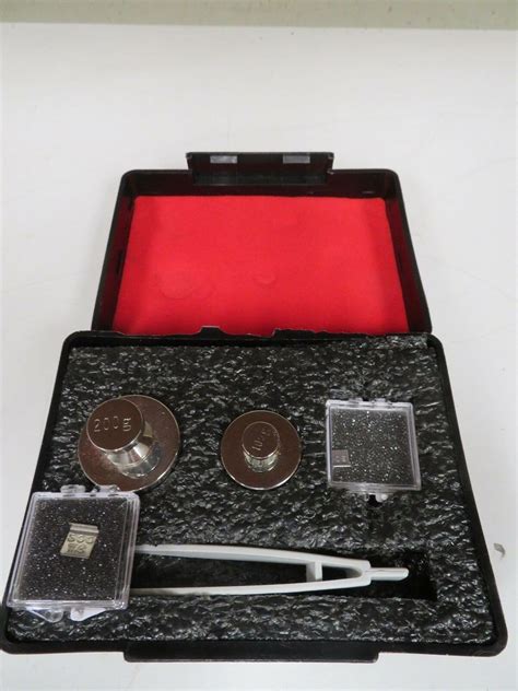 Troemner 4 Piece Weight Set Broken Case Nb18 Bullseye Calibration