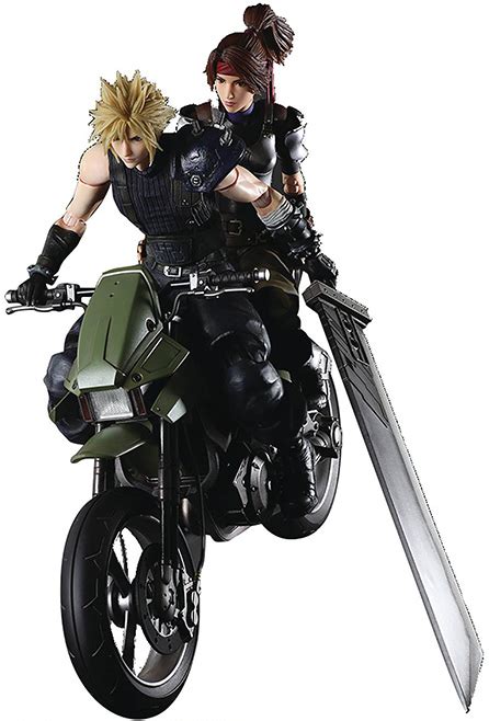 Jessie Cloud And Motorcycle Set Play Arts Kai Final Fantasy Vii Remake Square Enix