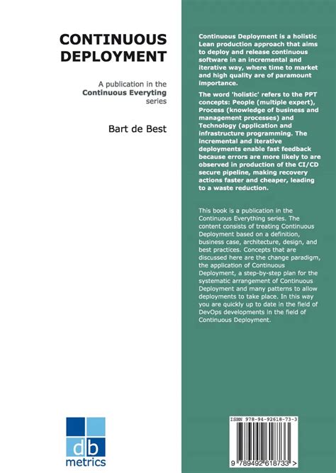 Devops Continuous Deployment Boek Bart De Best Themanl