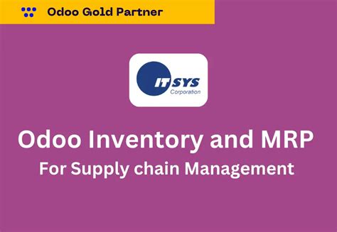 Odoo Inventory MRP Modules ITSYS Odoo Partner In Middle East