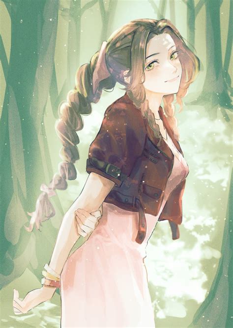 Aerith Gainsborough Final Fantasy And More Drawn By Gramm Danbooru