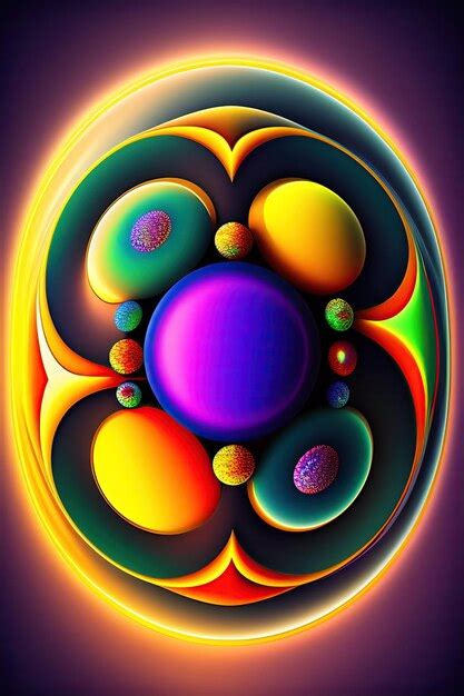 premium ai image abstract circular molecular structure background