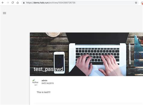 Bypass Password Access To Encrypted Articles Issue Halo Dev Halo Github