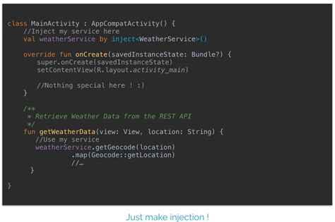 koin kotlin dependency injection tell me how a place for