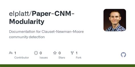 Github Elplatt Paper Cnm Modularity Documentation For Clauset Newman