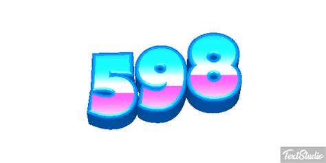 598 Number Animated  Logo Designs