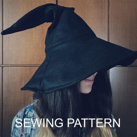 Witch Wizard Hat Sewing Pattern Adult Sizes Pdf Download A4 Metric System Etsy