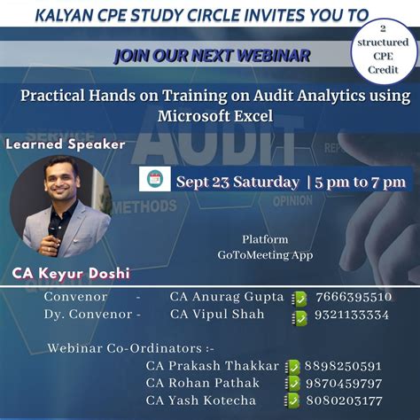 Ca Cma Keyur Doshi On Linkedin Audit Analytics Microsoftexcel