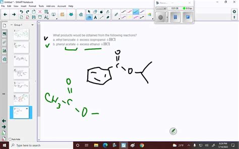 Solved When Methyl Benzoate Is Treated With A Large Excess Of Propanol