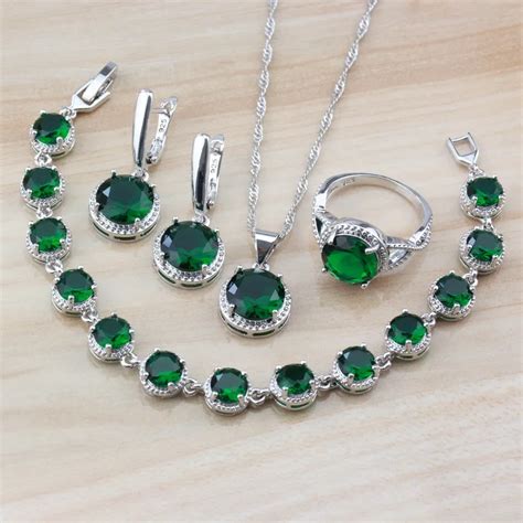 925 стерлингового серебра женский модный костюм с натуральным камнем ...