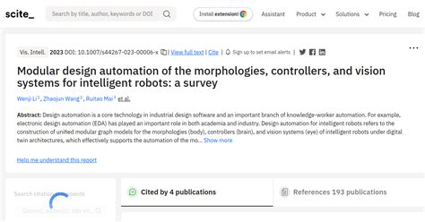 Modular Design Automation Of The Morphologies Controllers And Vision Systems For Intelligent