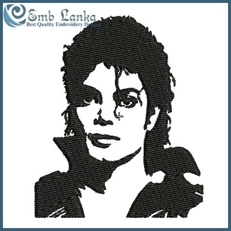 Michael Jackson Logo Embroidery Design Emblanka