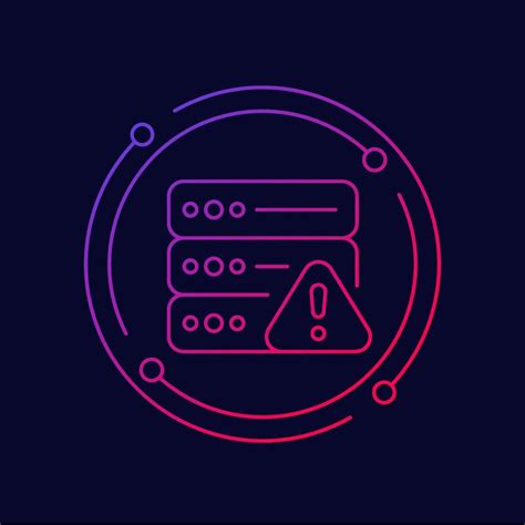 Server Crash Failure Line Icon 10135973 Vector Art At Vecteezy