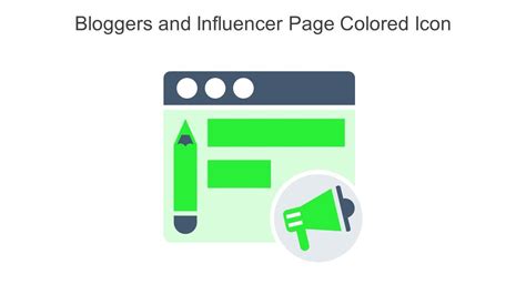Bloggers And Influencer Page Colored Icon In Powerpoint Pptx Png And