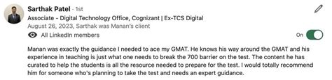 manan kumar on linkedin grateful for the kind words from sarthak it s