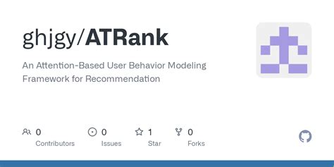 github ghjgy atrank an attention based user behavior modeling
