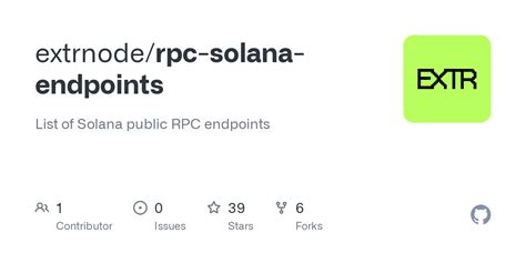 github extrnode rpc solana endpoints list of solana public rpc endpoints