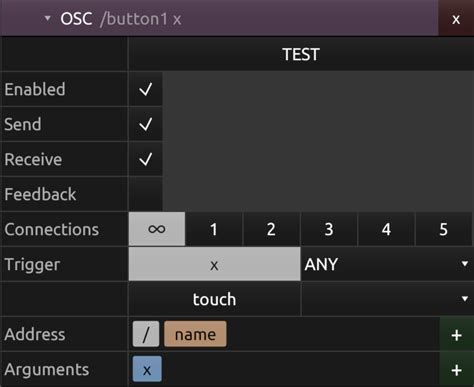 editor · messages · osc · touchosc