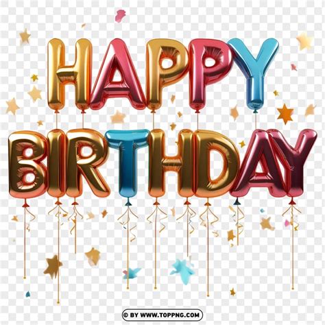 vertical multicolor happy birthday balloons with long strings toppng