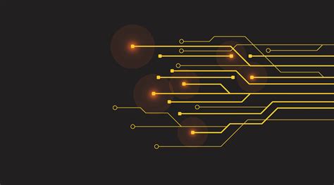 Circuit Board Technology Background Future Electronics Tech Concept Movement Vector