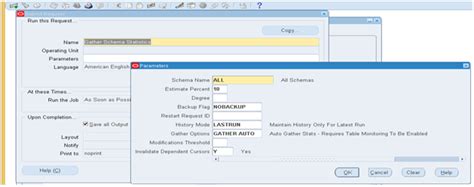 data base issues oracle ebs r12 gather schema statistics in oracle ebs