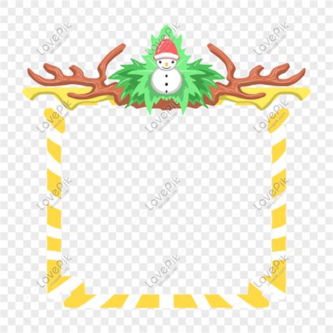 크리스마스 눈사람 테두리 그림 Png 일러스트 무료 다운로드 Lovepik