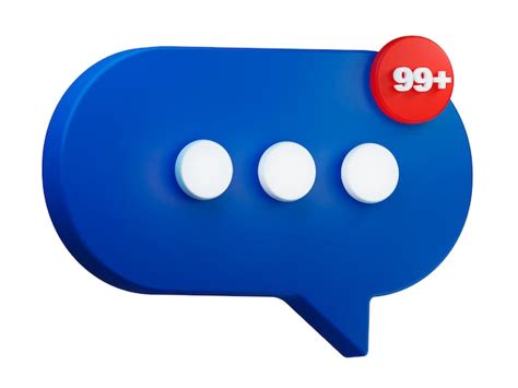 3d 렌더링 알림 연설 거품 풍선 무료 사진