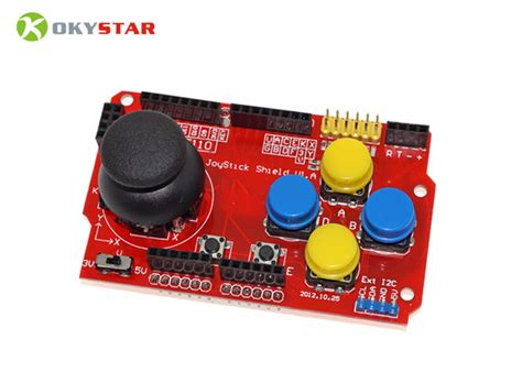 red game joystick shield v1 a expansion arduino controller board for