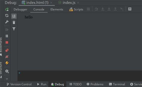 Anybody Know Why I Get This Gray Debug Console Sometimes Rwebstorm