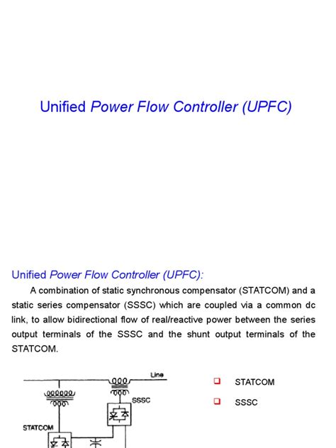 Controlling Power Flow With A Unified Power Flow Controller Upfc A Detailed Examination Of