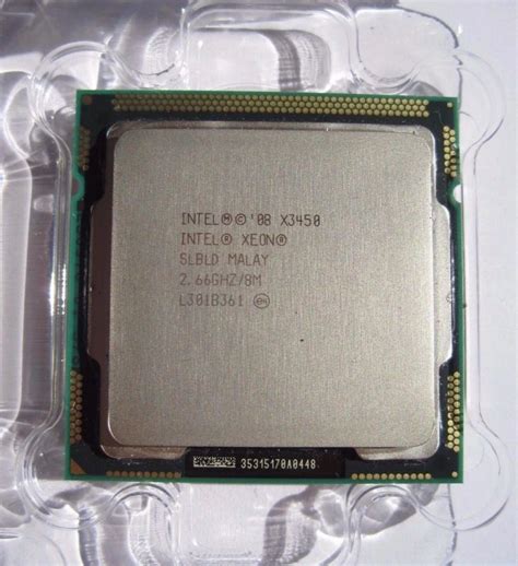 Intel Xeon X3450 Quad Core 2 66GHz 8M 2 5GTs SLBLD Socket LGA1156 CPU Processor Equal I5 750 In