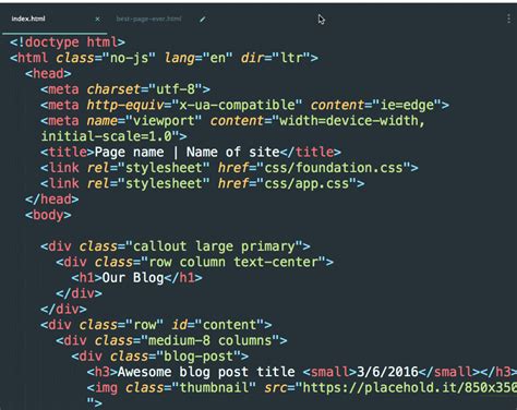 Zurb Foundation Training Zero To Website Guide Part 2 Digging Into