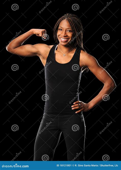 Female Biceps Flexing Telegraph