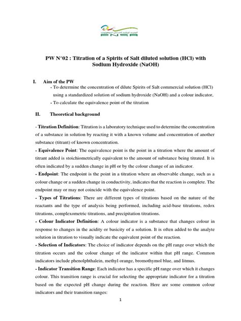 Tp2 2023 2024 Pdf Titration Chemistry