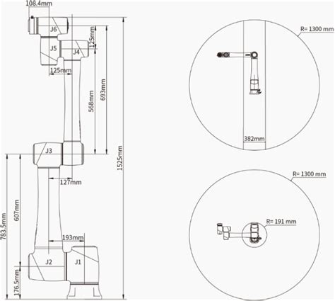 Dobot Cr10 6 Axis Collaborative Robot Arm بازوی همکار صنعتی ۶ محور