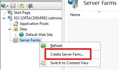 Application Request Routing IIS de Yük Dengeleme Ortaç DEMİREL