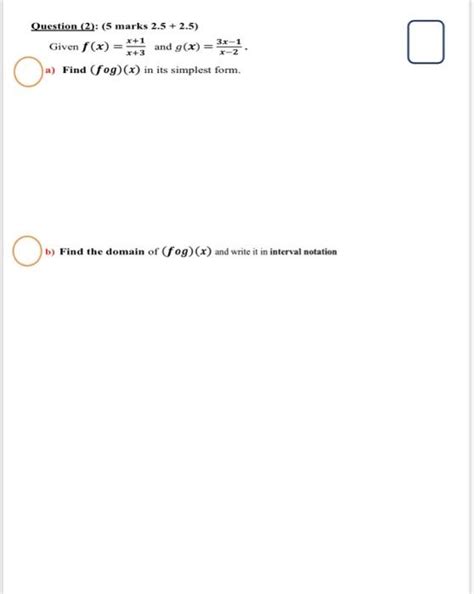 solved question 2 5 marks 2 5 2 5 given f x x 3x 1 and