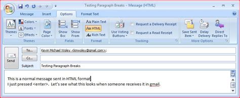 Outlook And Extra Line Breaks Html Formatting Gone Bad Kevins Blog