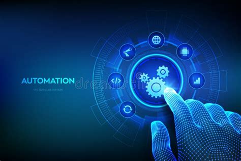 Rpa Robotic Process Automation Innovation Technology Concept On Virtual Screen Robotic Hand